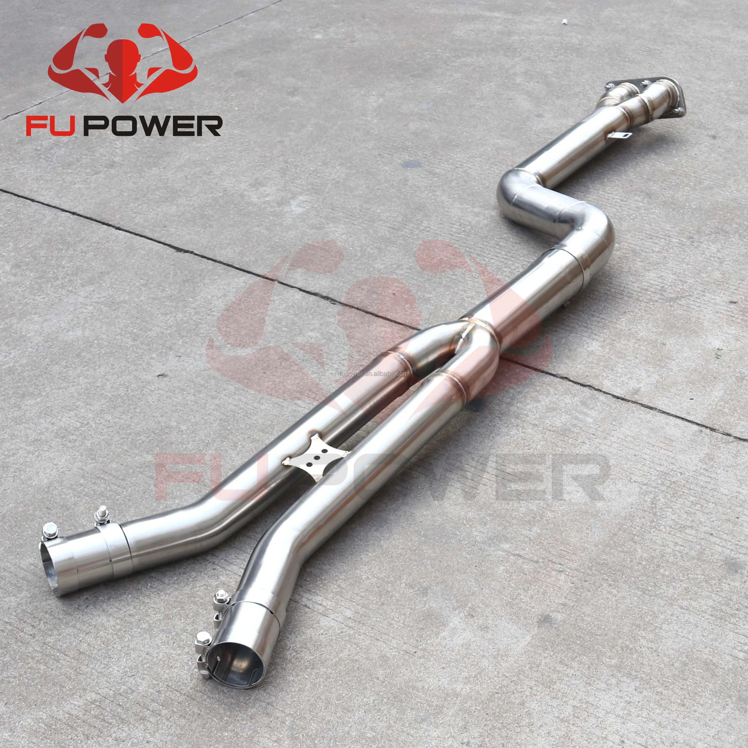 SS304 High Flow Single Midpipe Exhaust for BMW S55 F80 F82 M3 M4 Single ...