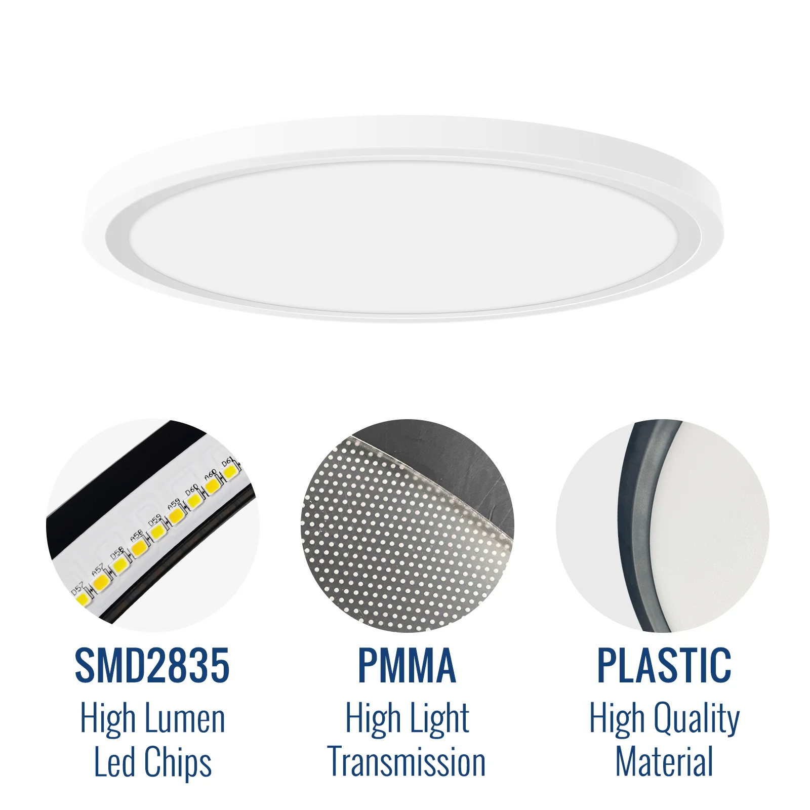 Worbest Flush Mount Remote Control Round Led Ceiling Light 12 Inch 20w ...