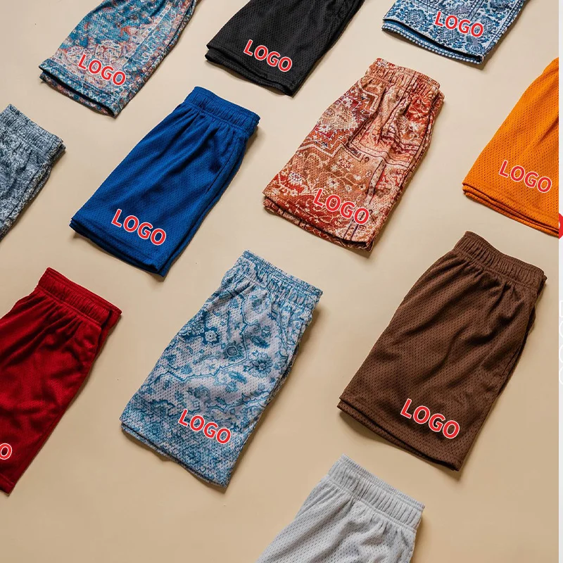 Double Layer Sublimation Mesh Shorts - Quick Dry & Stylish