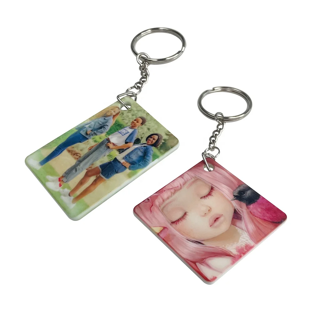 Prosub Wholesale Sublimation Plastic Keychain Custom Print Logo Heart ...