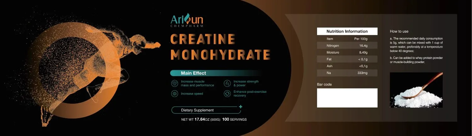 Pure Creatine Monohydrate 200 Mesh Powder - High Quality