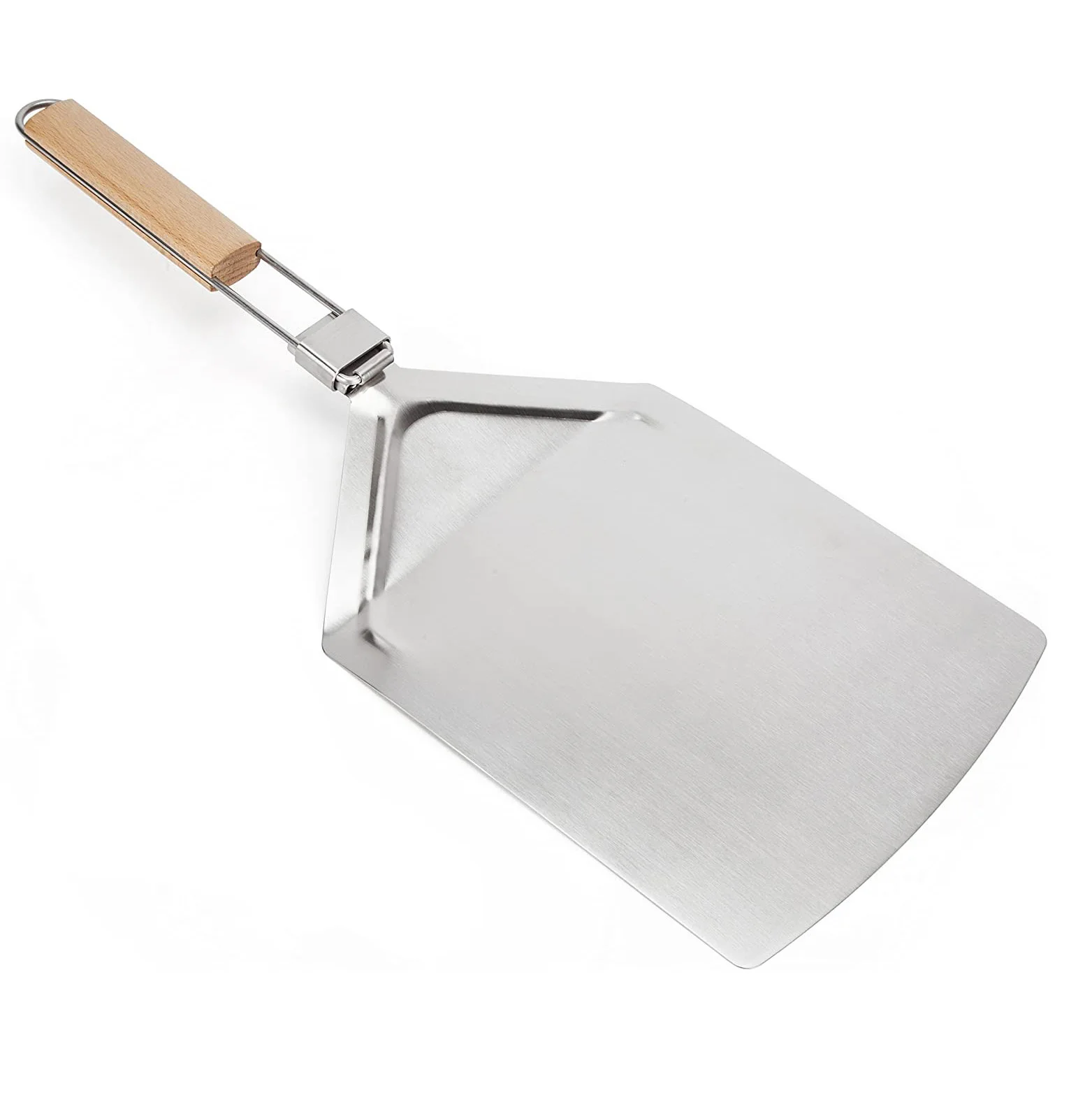 Stainless Steel Pizza Spatula With Folding Wooden Handle - Buy Pizza ...