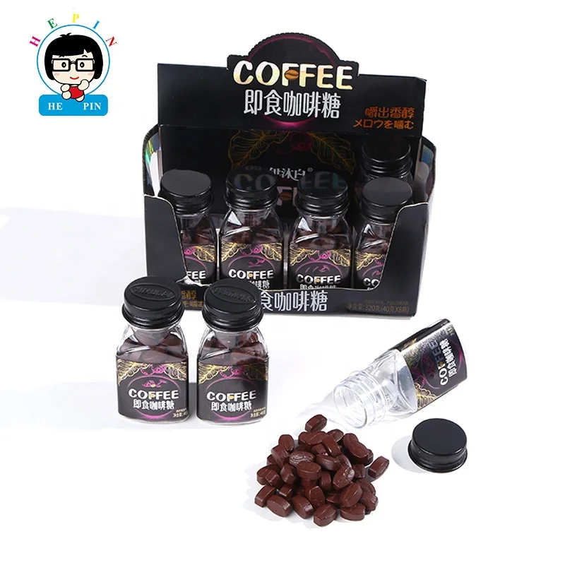 Wholesale Tablet Candy Coffee Beans Coffee Flavor Brown Color Press ...