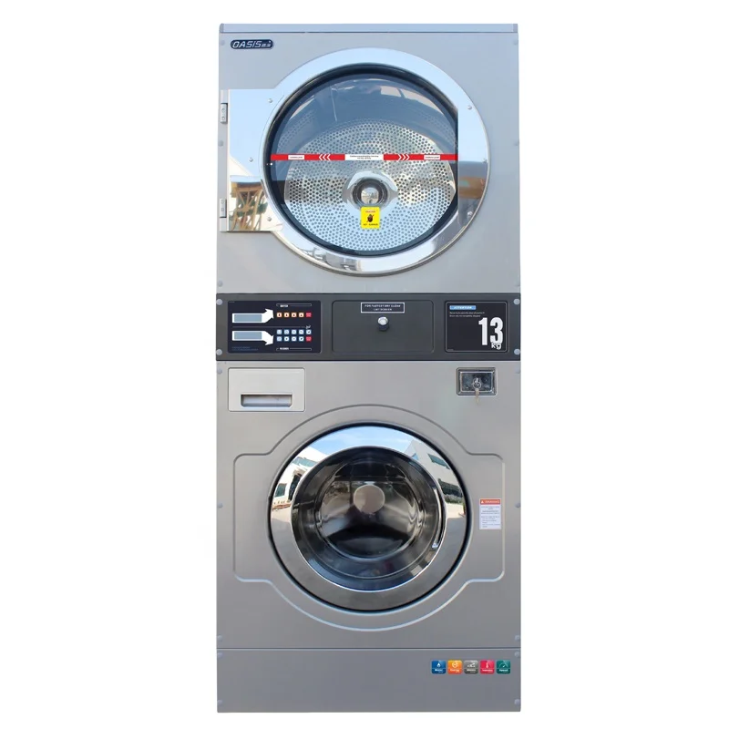Best Dubai Stacked Commercial Coin Operated Laundry Washing Machines ...