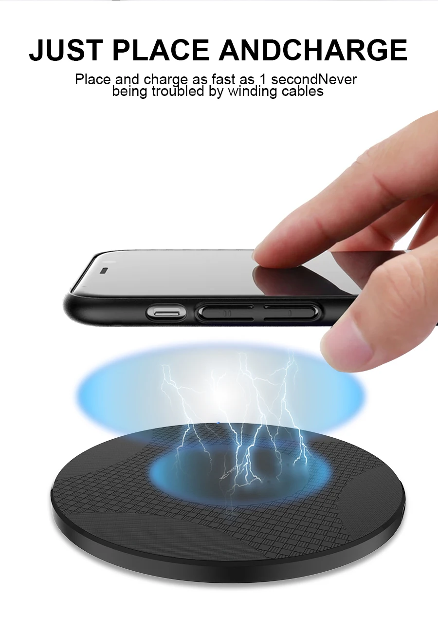 New 15w Circular Desktop Mobile Phone Wireless Charger Mobile Phone ...