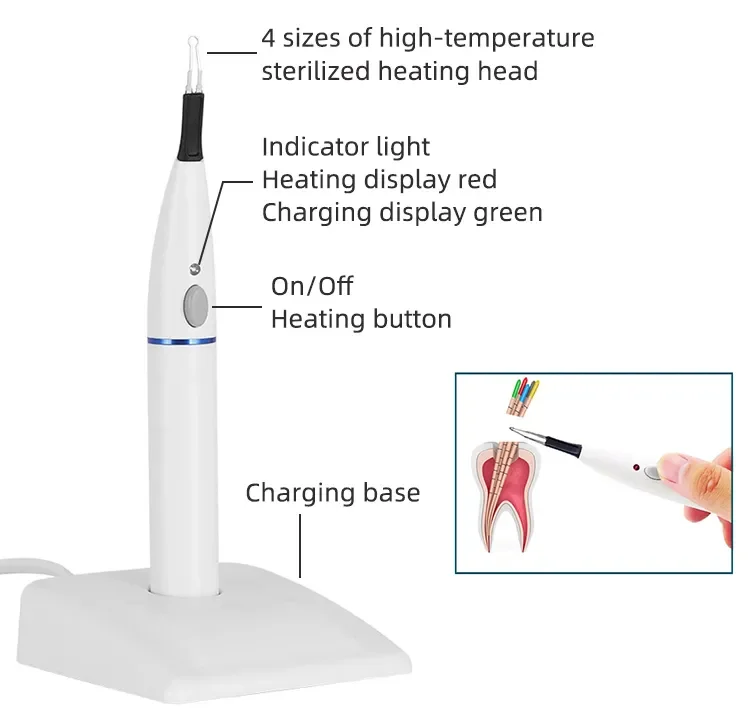 Dental Equipment Portable Obturation Endo Gutta Percha Cutter with 4 ...