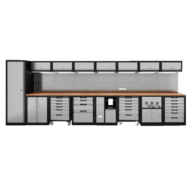 Corner Wall Modular Tool Cabinet System for Garage Mechanics