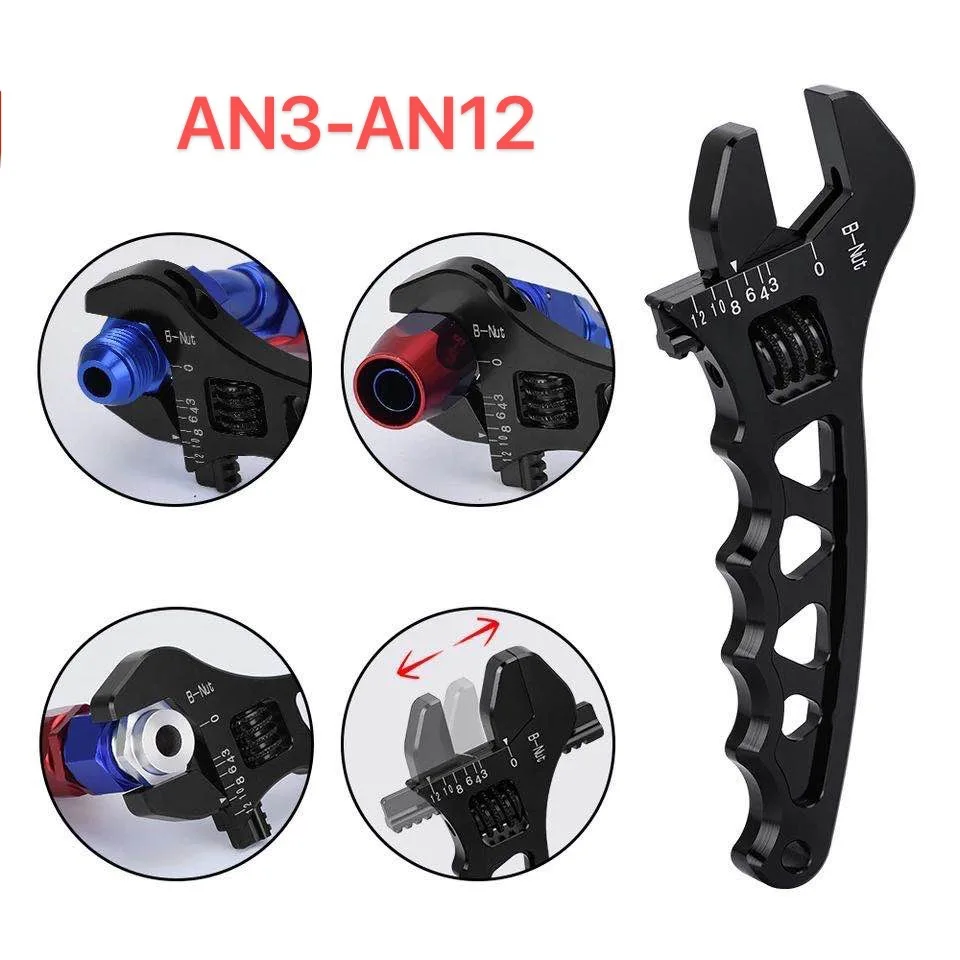 Factory CNC Modified Car Wrench AN3-AN16 Oil Pipe Wrench V-shaped ...