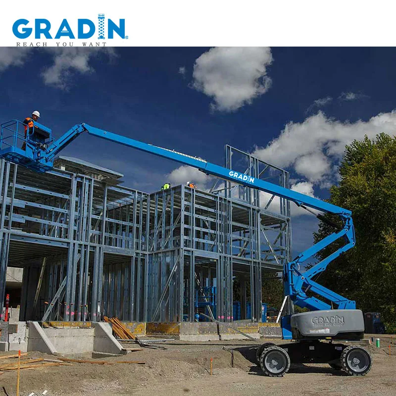 10 M Self-propelled Electro-hydraulic Crank Arm Lift - Buy Hybrid Lifts ...