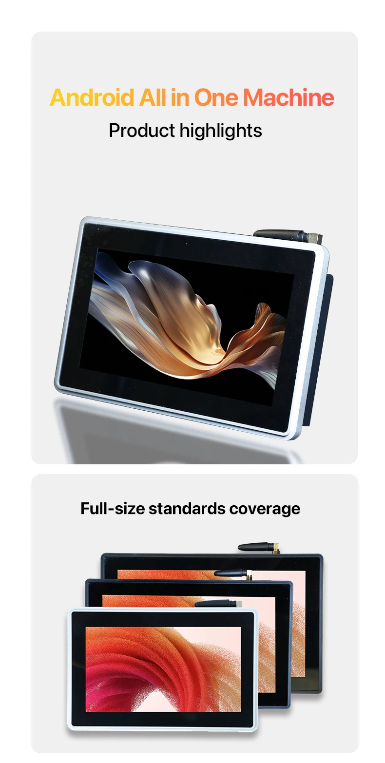 Rockchip android tablets industrial grade desktop capacitive touch all ...