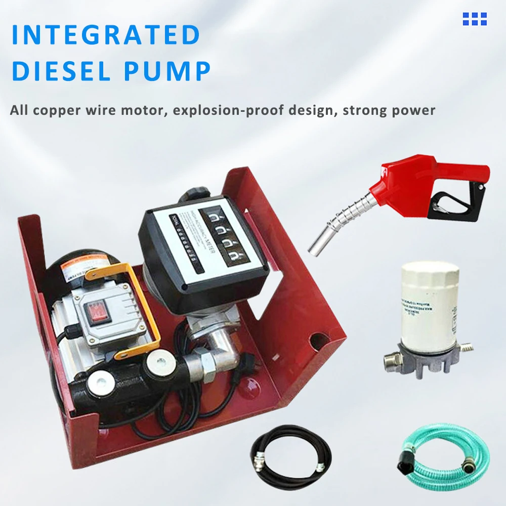 High Efficiency Diesel Transfer Pump with Flow Meter