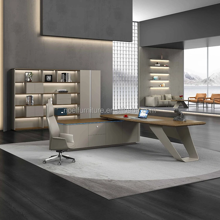 Modern L-shape Boss Luxury Office Table Executive Ceo Desk - Buy Boss ...