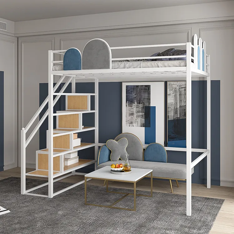 Customized Modern Metal Bunk Loft Bed Hanging Metal Bed Frame Space ...