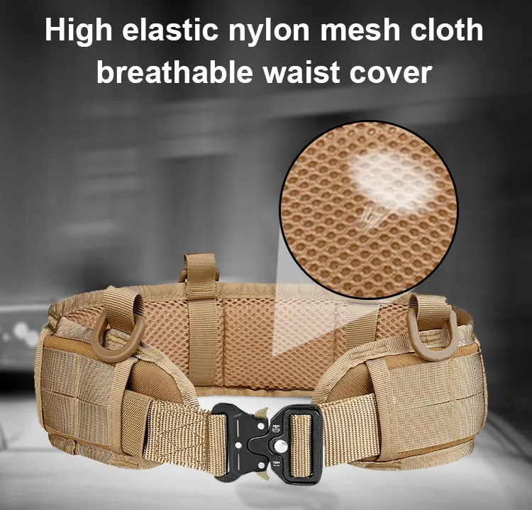 Mens Adjustable Inner Rigger Wide Universal Nylon Molle Guard Duty Tactic Security Tactical ...