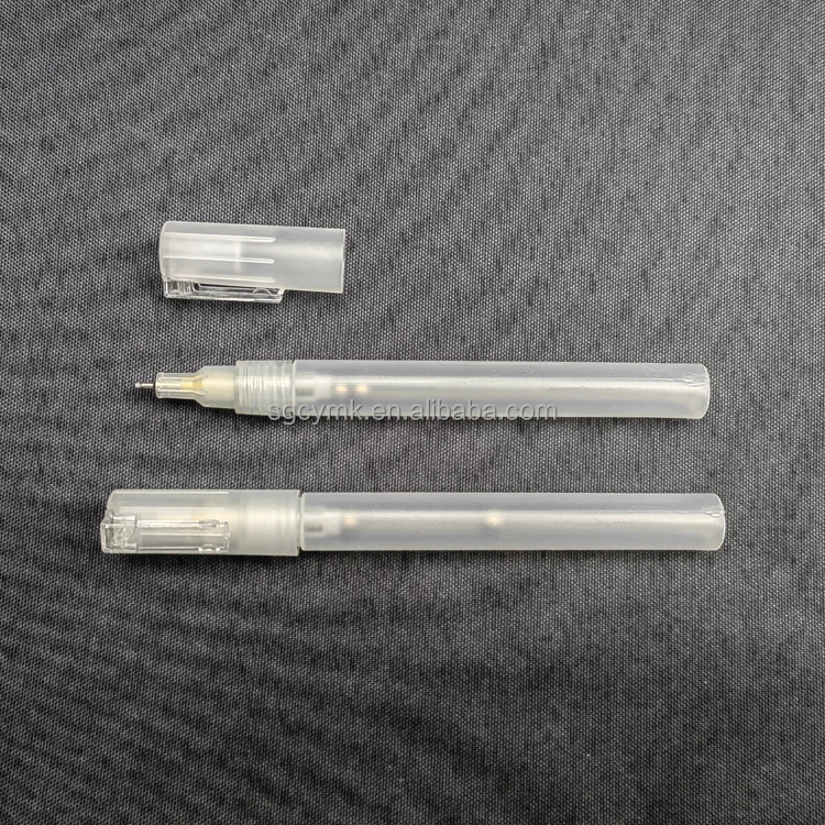 Empty Fillable Blank Paint Pen 0.5mm Markers Round Tilted Flat Head ...