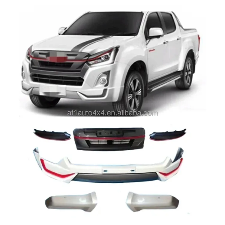 Front Bumper Guard Grille Body Kit For Dmax D-max 2016+ - Buy Front ...