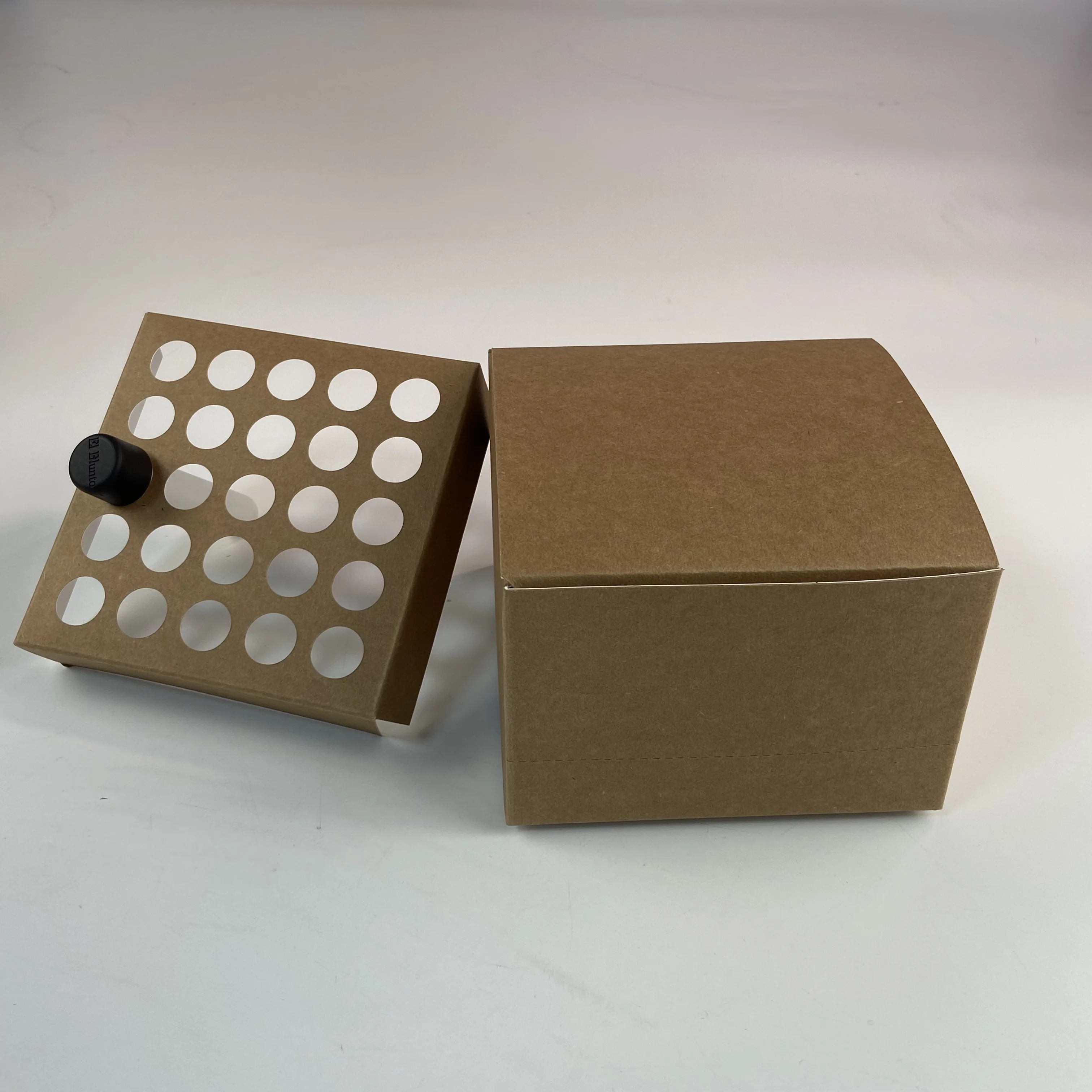 Custompackaging Display Box With Paper Holes Insert For Pre Tubes ...
