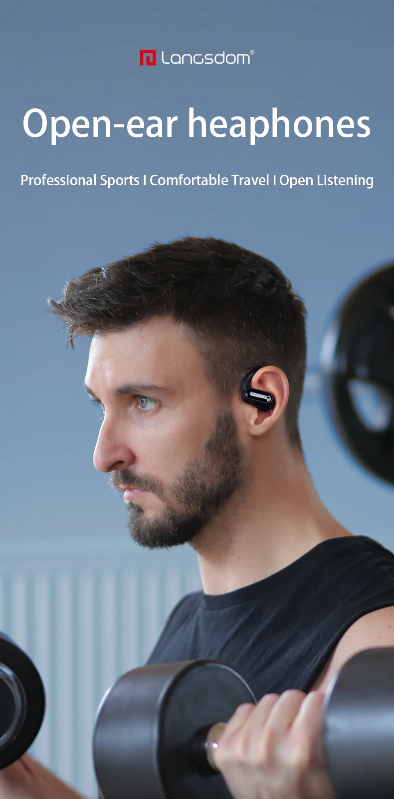 Ows Bluetooth 5.4 Headphones Wireless Earbuds 80hr Playback Digital ...