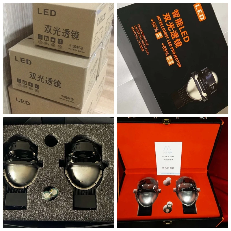 Okatuu Double Reflector Bi Led Projector Lens For Vehicle High Low Beam ...