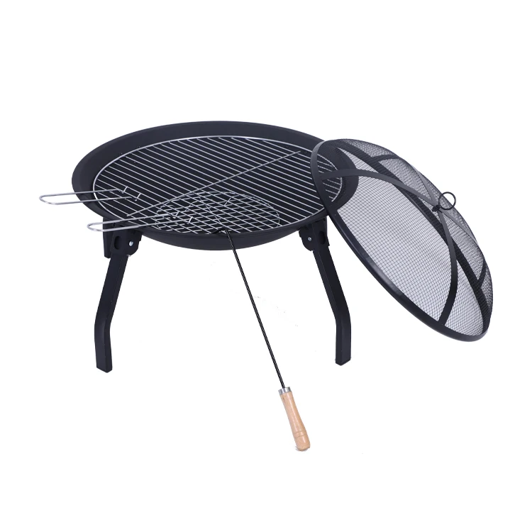 Stainless Steel Portable Folding Camping Brazier Outdoor Fire Pit ...