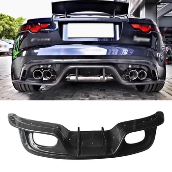 High Quality Carbon Fiber Rear Diffuser For Jaguar F-type 2013-2019 ...