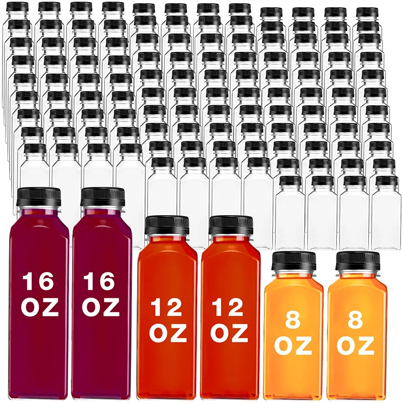 Wholesale Juice Bottles - Custom PET Containers with Caps