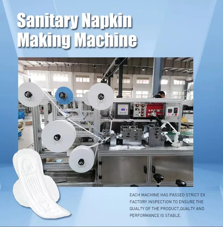 Small Semi Automatic Sanitary Napkin Making Machine Women Napkin Making ...