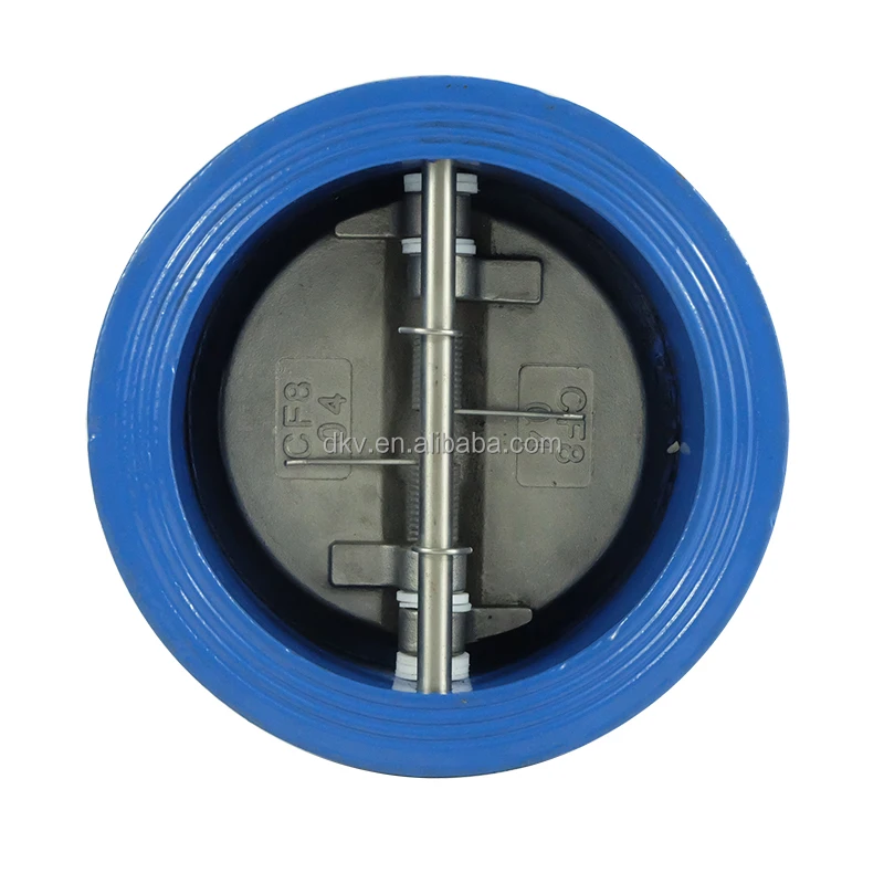 Dkv Wafer Type Double Disk Check Valve Pn10/pn16 Dn50 Ductile Cast Iron ...