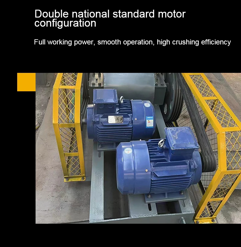 Roller Sand Making Machine Small Hydraulic Double-tooth Roller Crusher ...