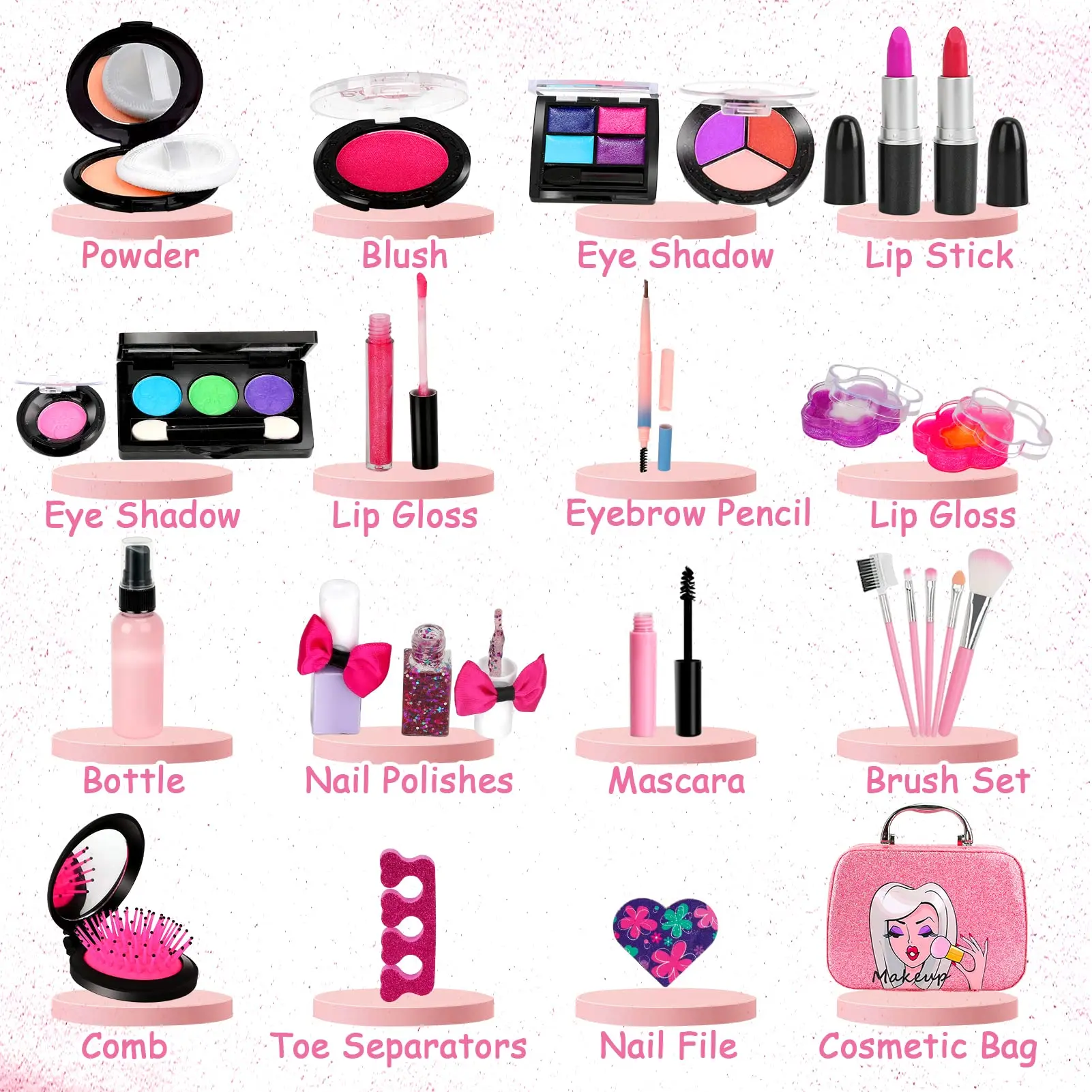 Makeup Kit for Little Girls - Fun, Safe, and Washable