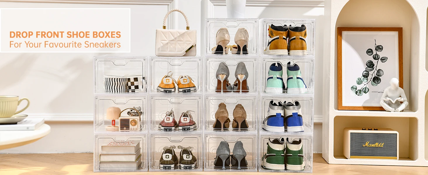 Wholesale Custom Modern Luxury Large Home Square Transparent Clear Shoe ...