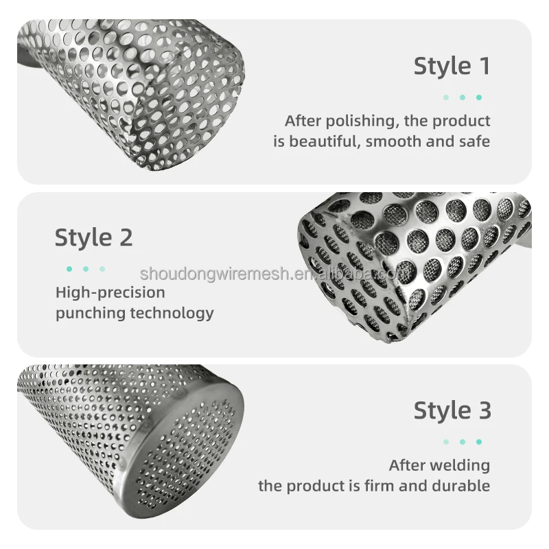 Custom Made Stainless Steel 304 316 Perforated Filters