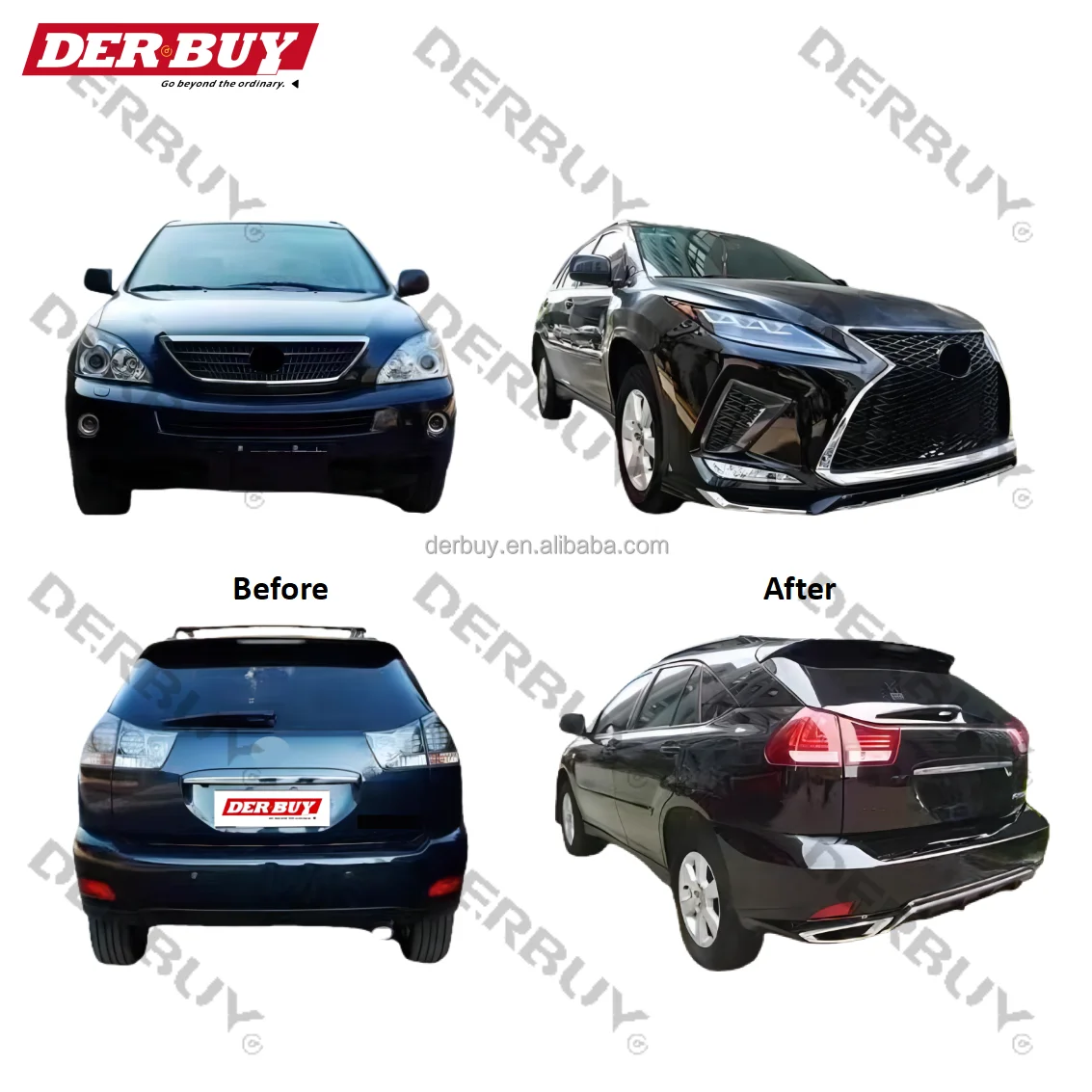 Lexus RX 350 Body Kit - Front & Rear Panels for 2006-2008
