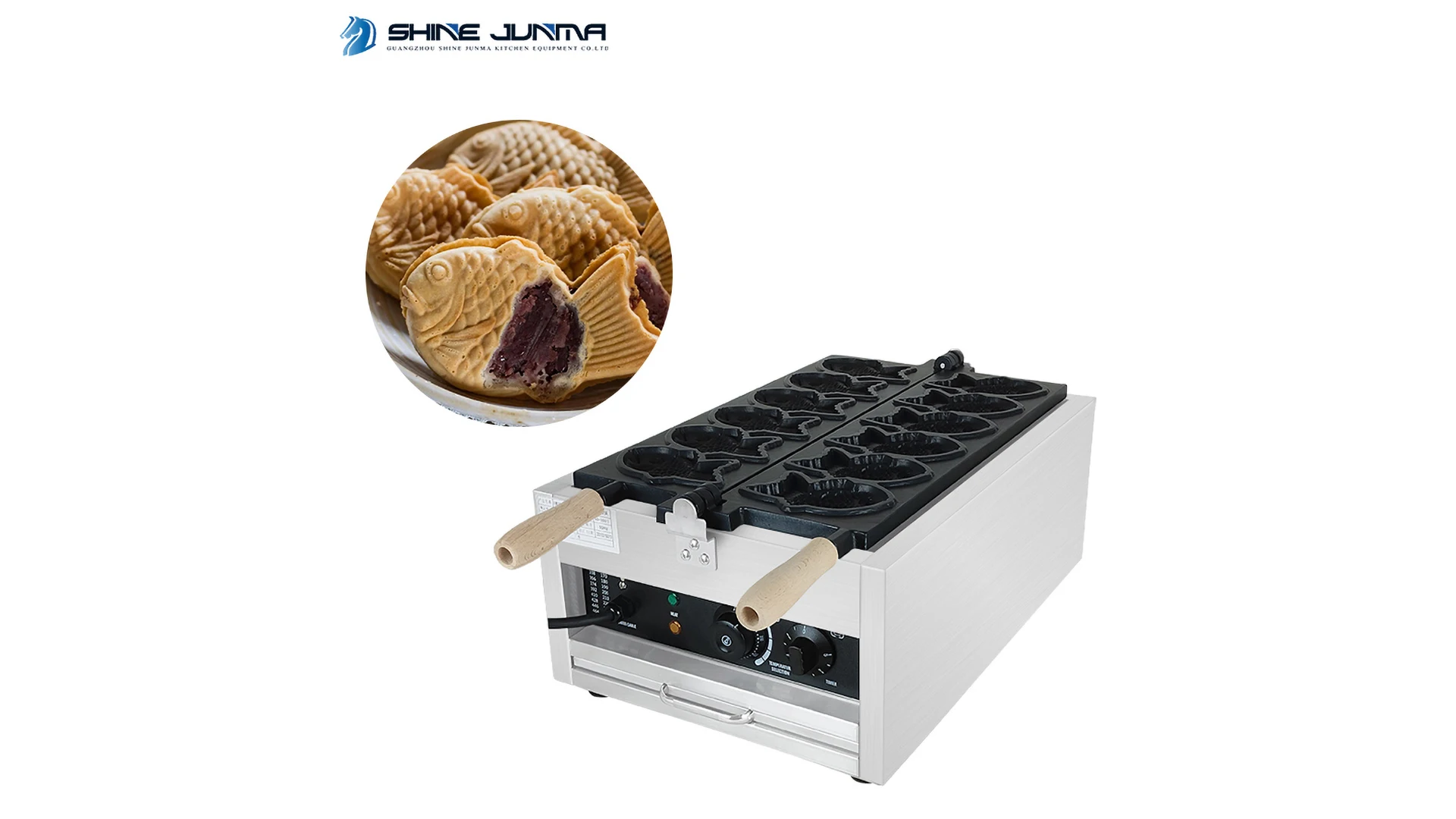 Commercial Electric Mini Ice Cream Waffle Fish Shape Taiyaki Panda ...