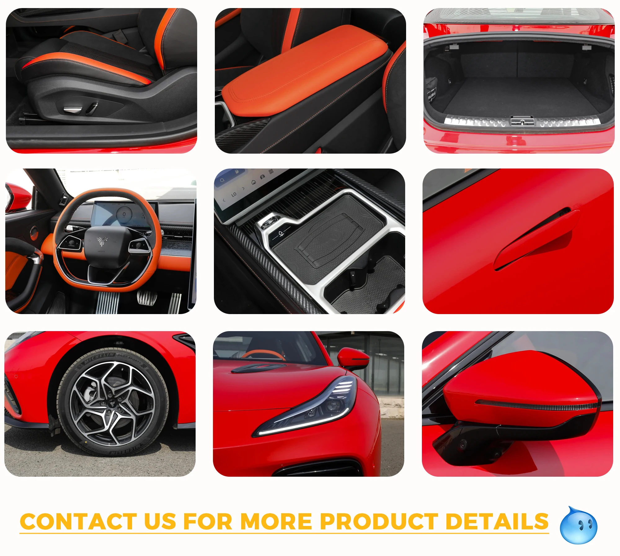 High Performance 4wd Electric Sports Car 2024 Nezha Neta Gt 2-door 4 ...