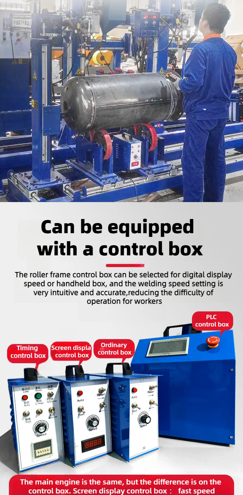 New 1 Ton Load Welding Rotator 1000kg Small Self-adjusting With Foot ...