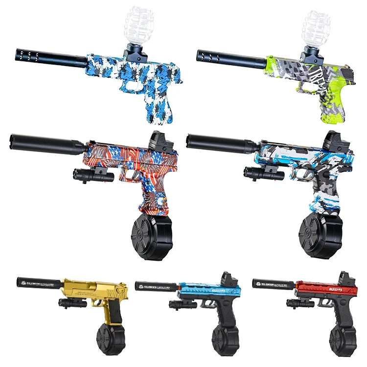 Ak47 M416 Mp5 Pistola Pistolas De Balin Balas Suaves Metal Hidrogel ...