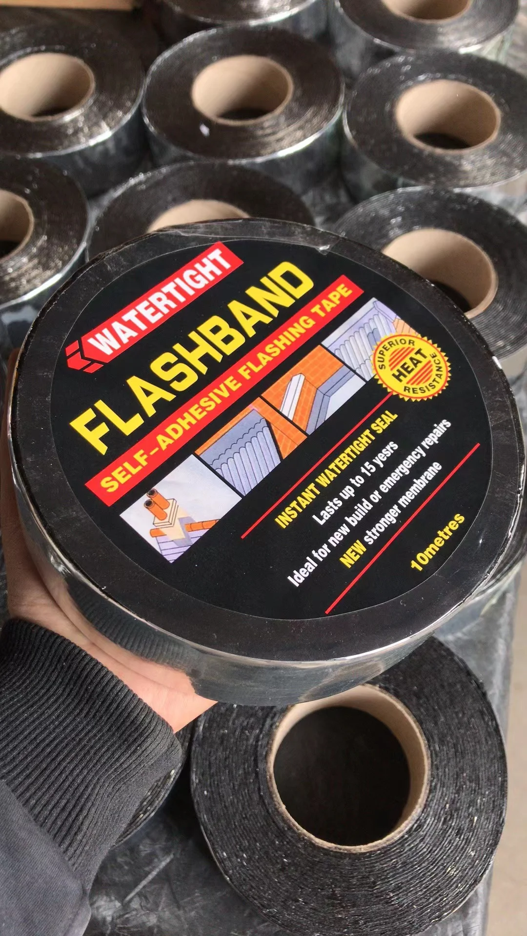 Self Adhesive Bitumen Flash Band - Durable Waterproof Tape