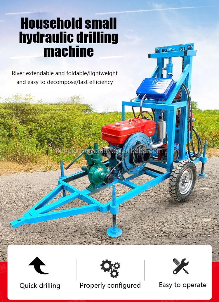 Portable Rig Well Water Drilling Machine - Buy High Quality Portable ...