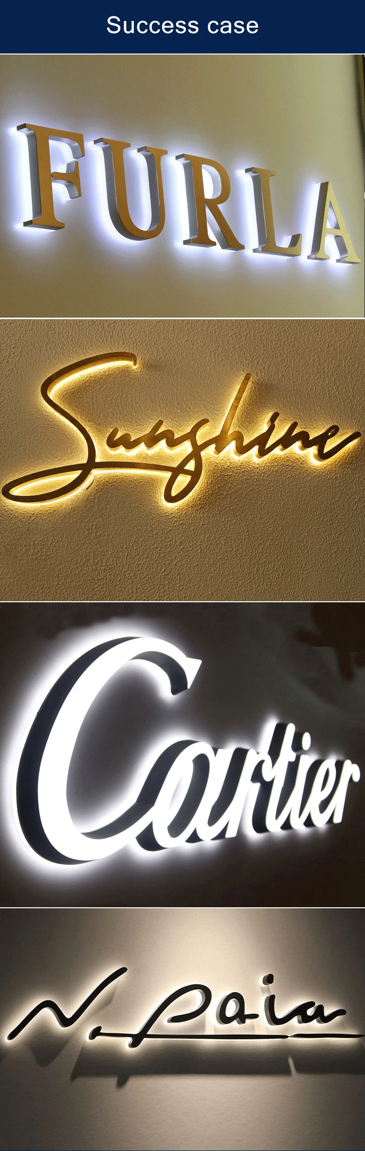 Business Sign Board Logo Office Indoor Outdoor Backlit Illuminated ...