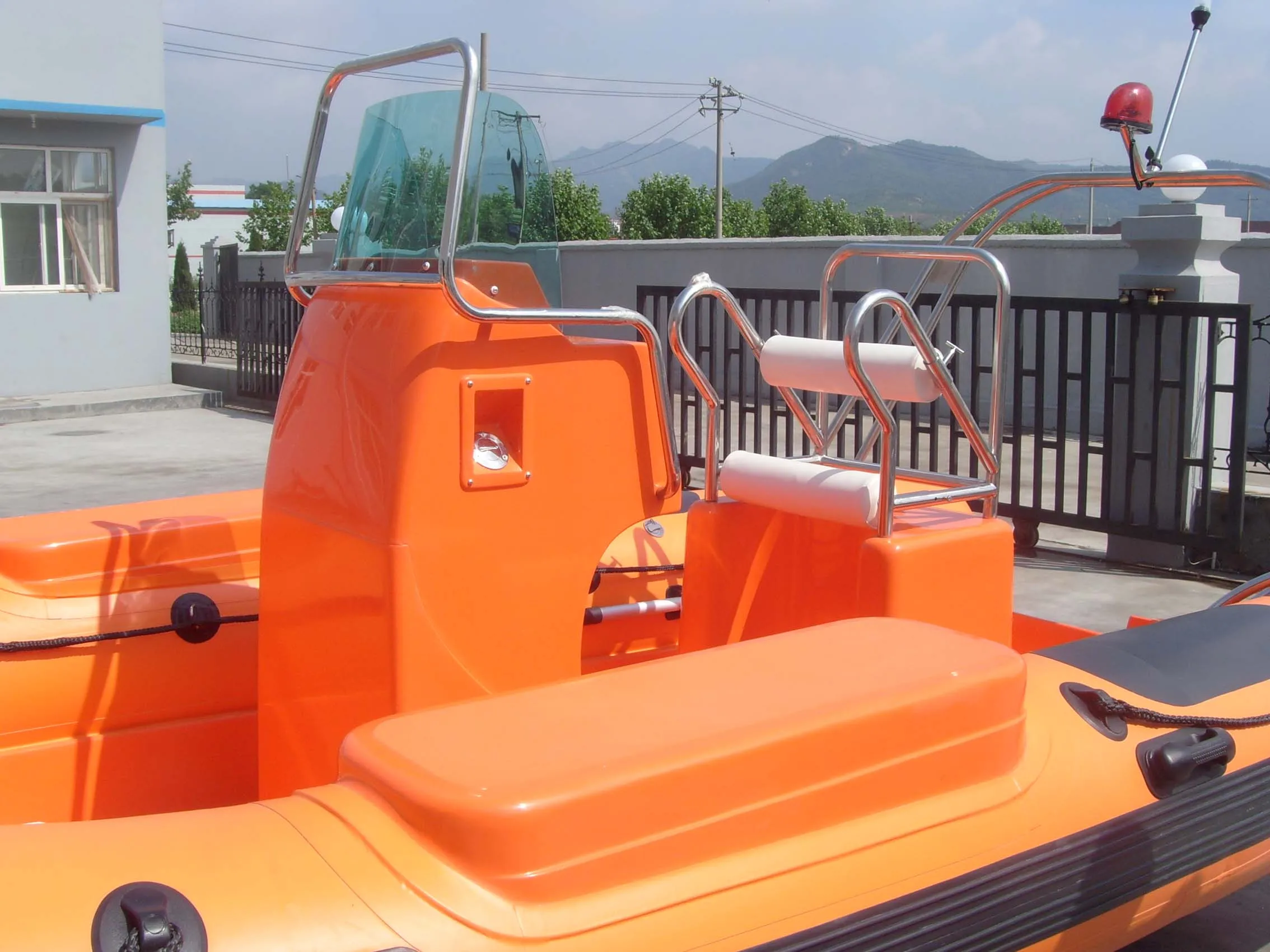 18ft Rib540 Deep V Fiberglass Hull Pvc/hypalon Inflatable Boat With ...