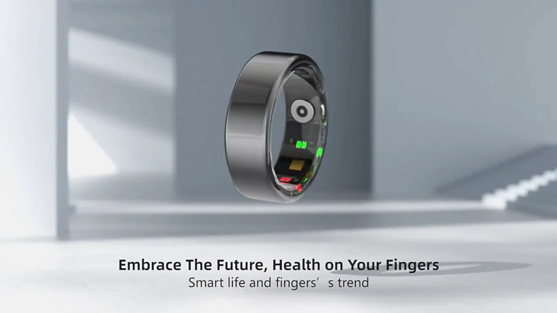 Heart Rate Health Smart Ring Heartbeat Blood Oxygen Monitor Sleeping ...