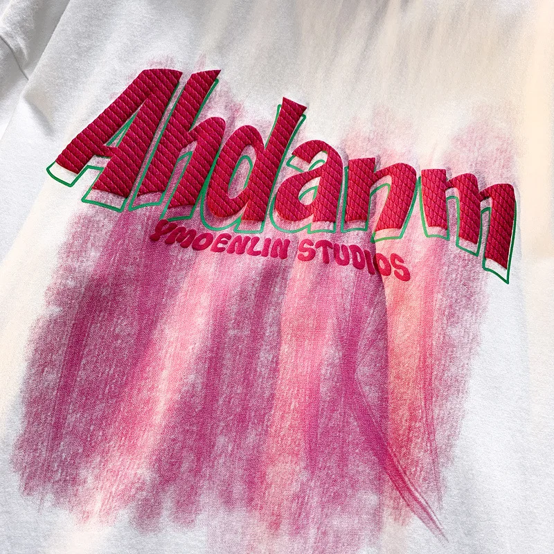 Factory Heavyweight 3d Puff Print Men T-shirt 100 Cotton Brand Custom ...