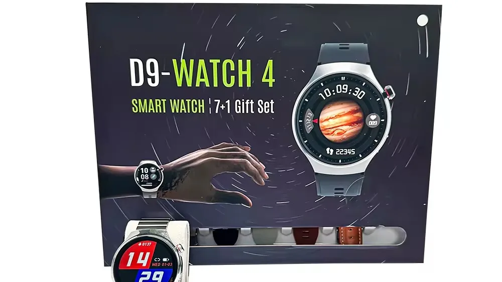 D 9-watch 4 Smart Watch 1.5 Inch Round Screen Watch4 Pro Nfc Bt Call ...