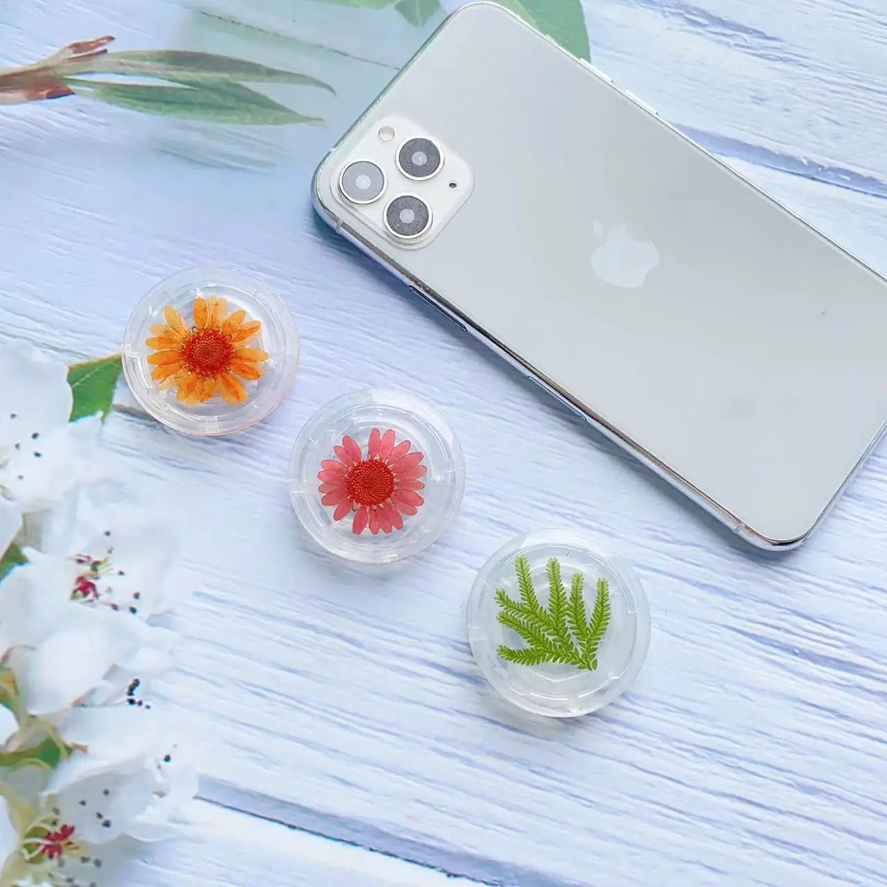 Customizable Cell Phone Grip - Collapsible Acrylic Poppings