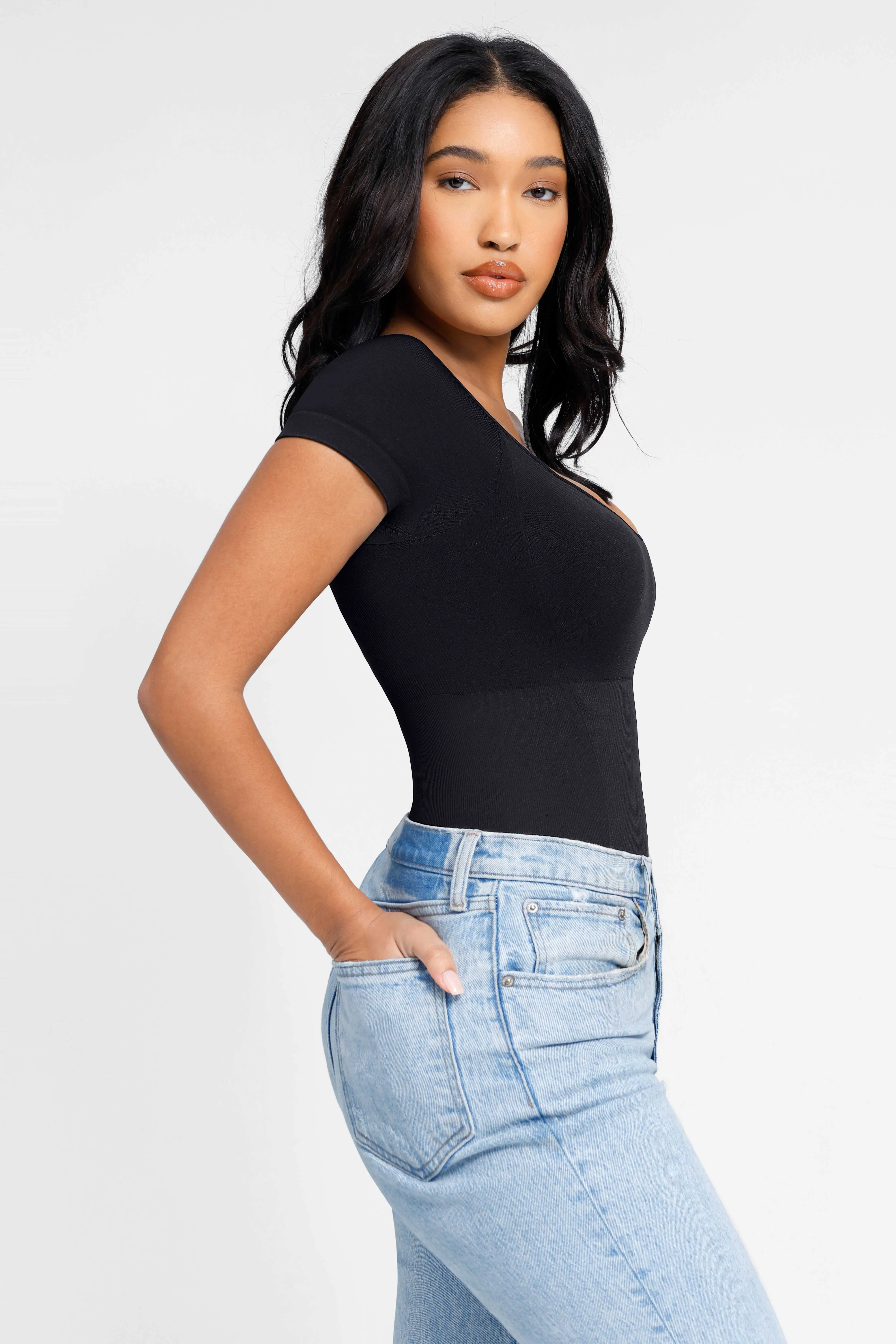 Wholesale Eco-friendly Seamless Bodysuit Super Strong Chest Support ...