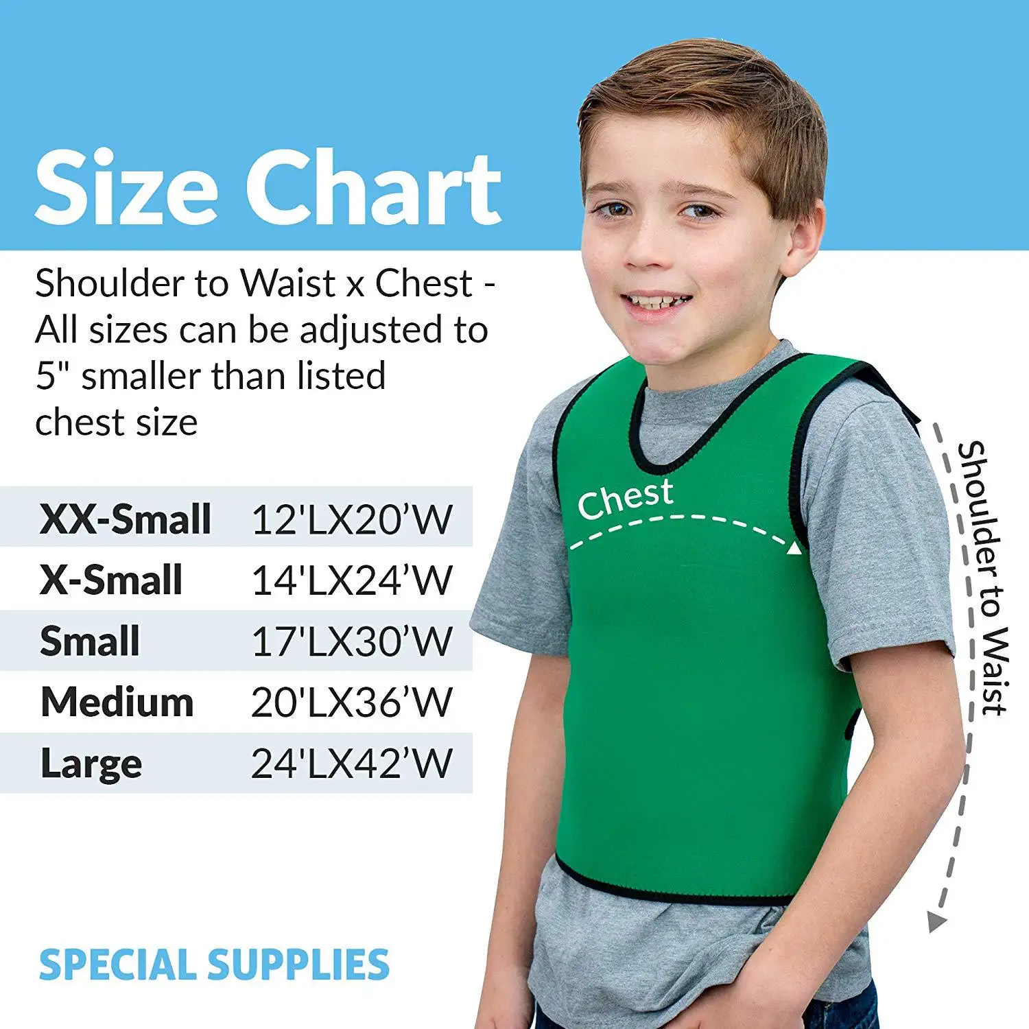 Sensory Compression Vest Sensory Processing Disorder Vest Deep Pressure ...