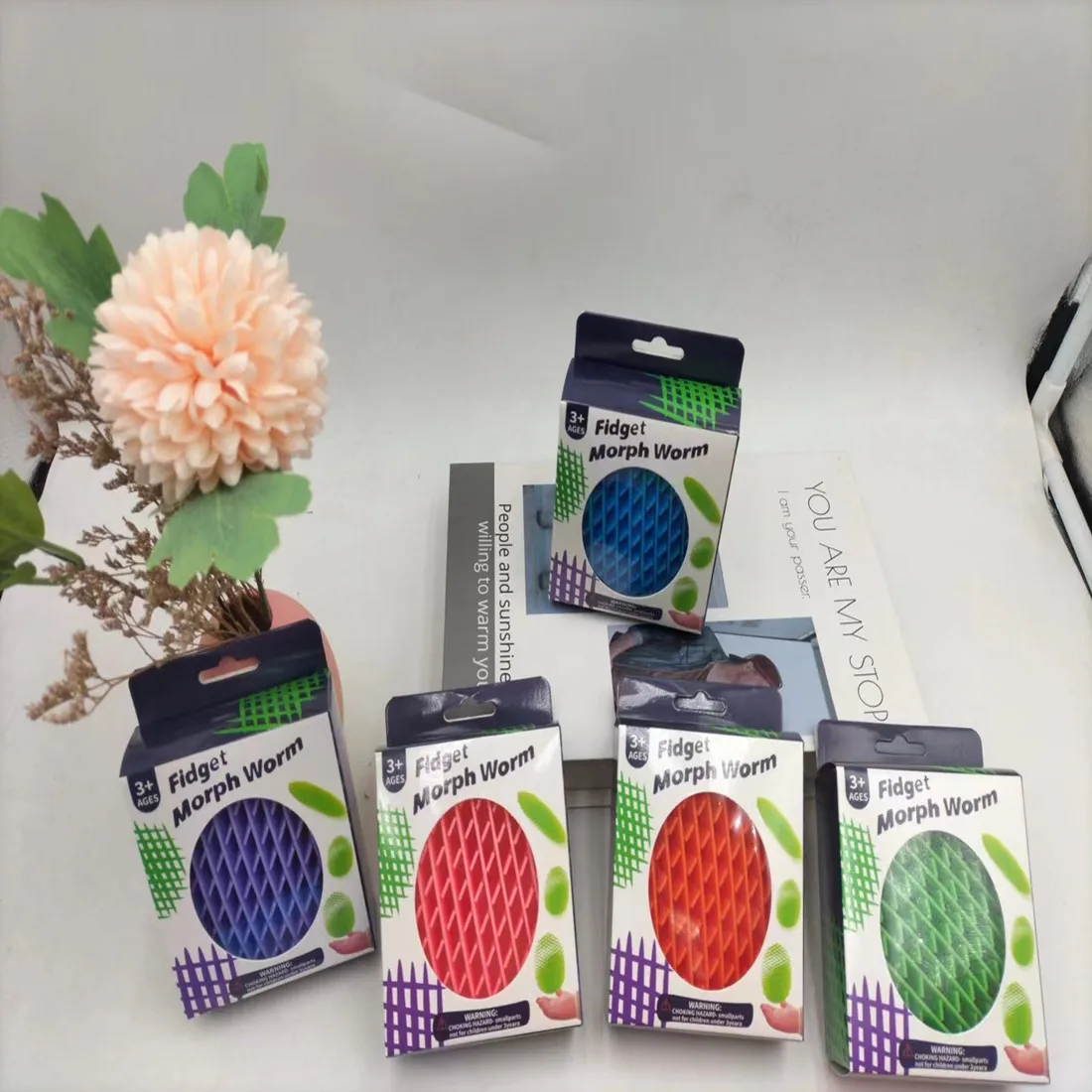 Hot Selling 2024 Sensory Worm Pocket Fidget Toys Stress Relief Worm ...