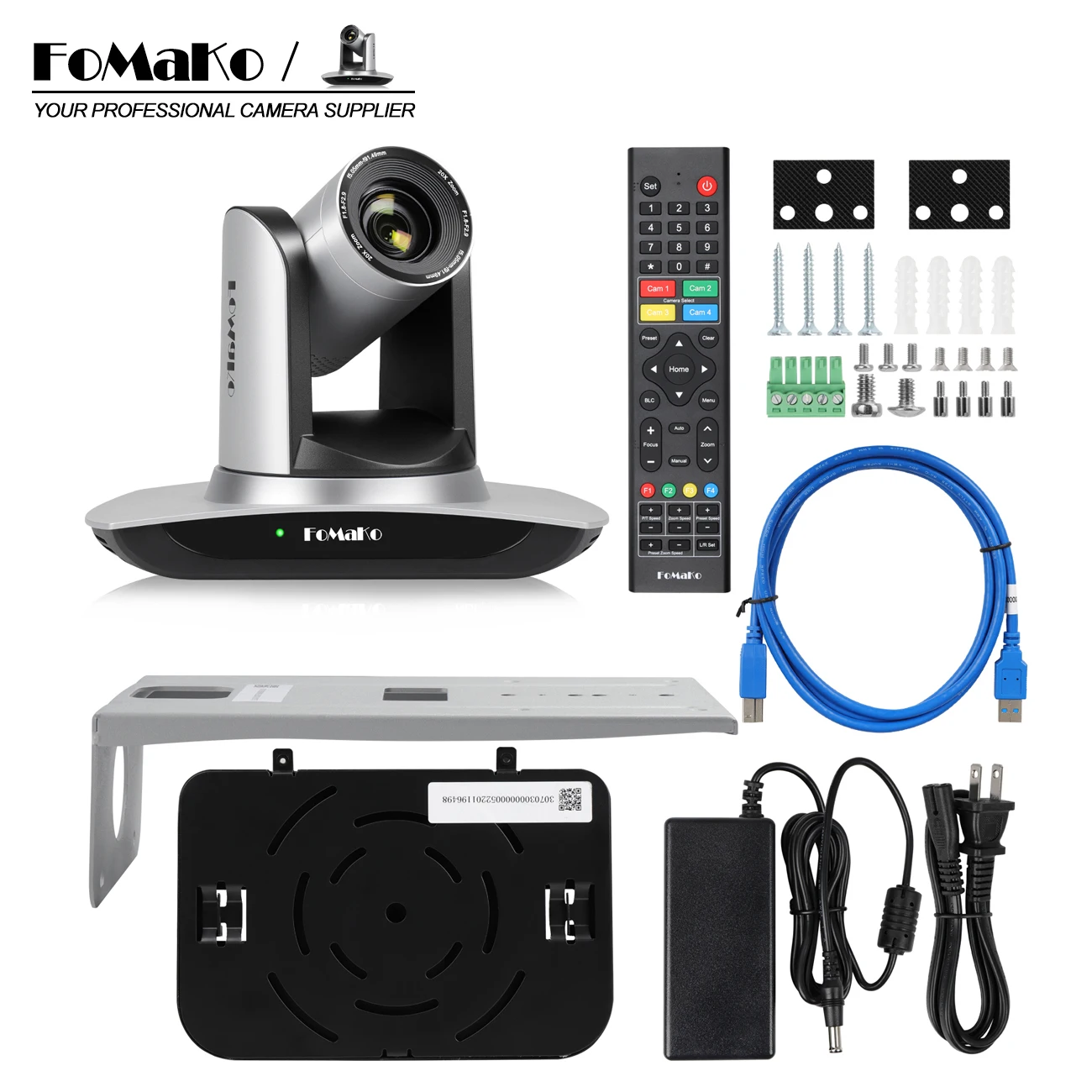 Fomako HDMI PTZ Camera Bundle - 20X Optical Zoom with PTZ Driver