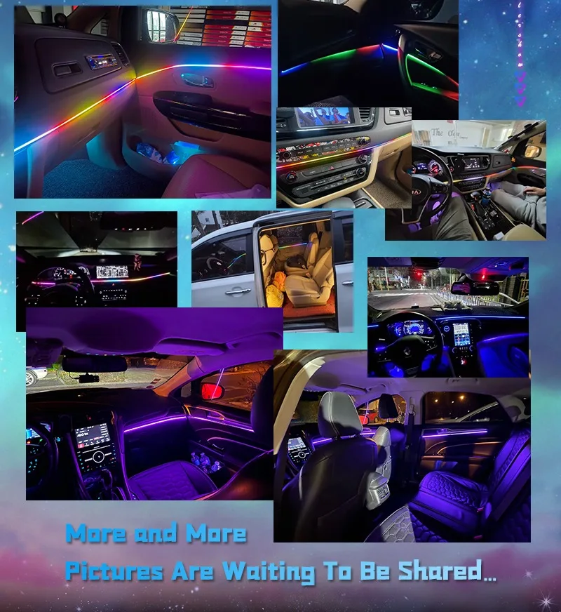 18 in 1 Full Color Neon Car Ambient Lighting - Vgetting